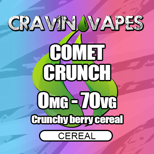 Cravin Vapes Comet Crunch – Licensed E Liquid Manufacturing